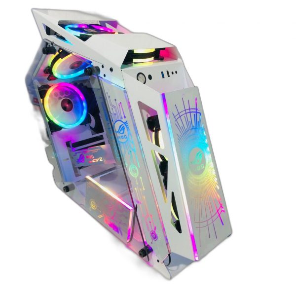 Vỏ case máy tính VSP ES1 KÈM SẴN 4 FAN LED RGB - Vi tinh My Tho - Laptop Mỹ Tho - MTCom